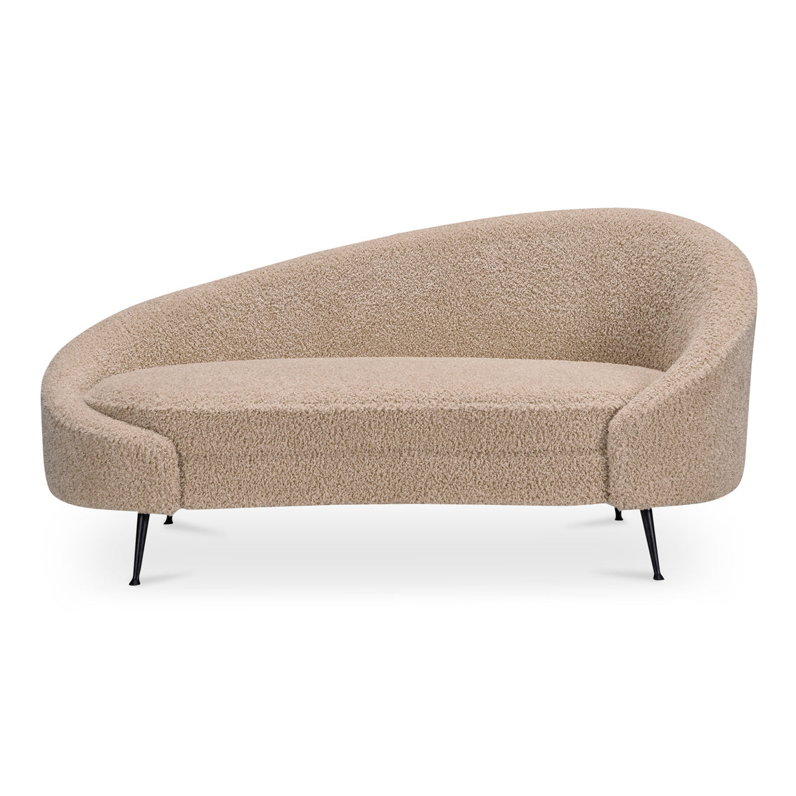 Abigail Chaise - Light Brown Faux Shearling – GP Home Furniture