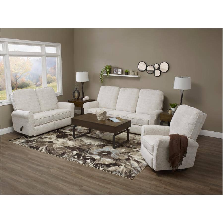 Josey Space Saver Recliner Loveseat - Parchment – GP Home Furniture