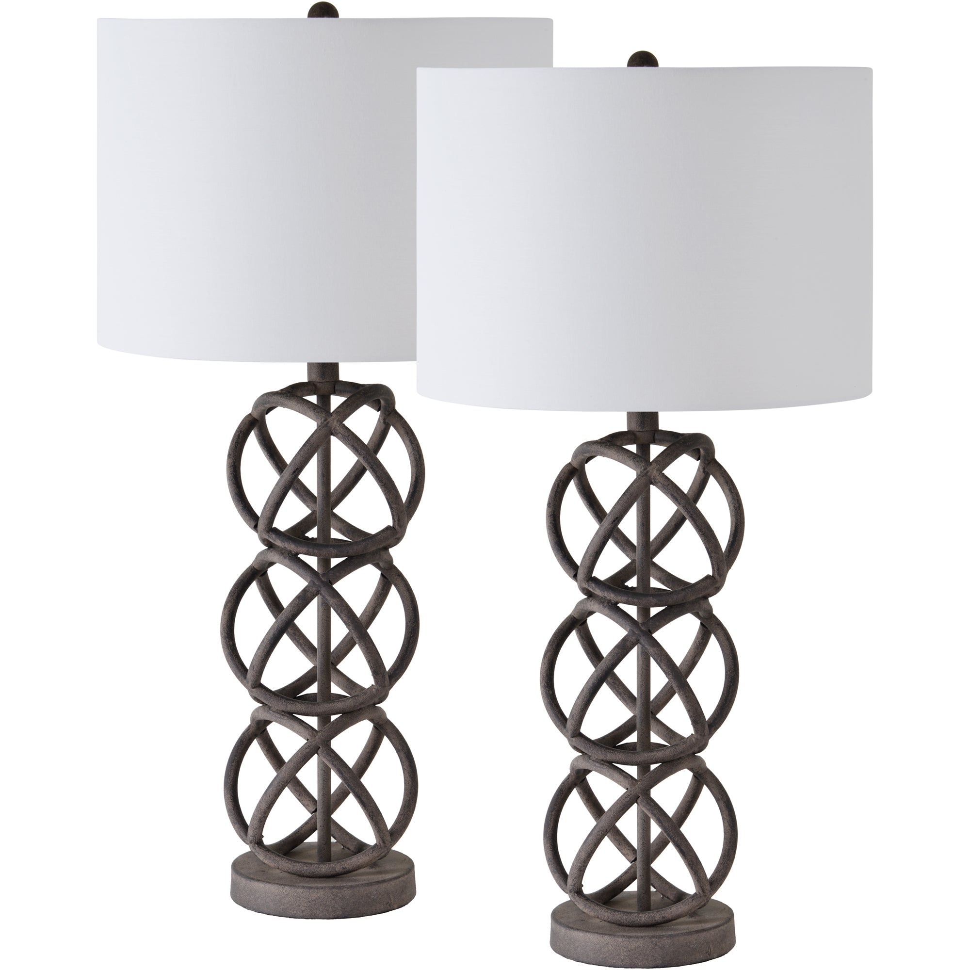 Shira Table Lamps - 2 Pack - Black Powder Coated – GP Home Furniture