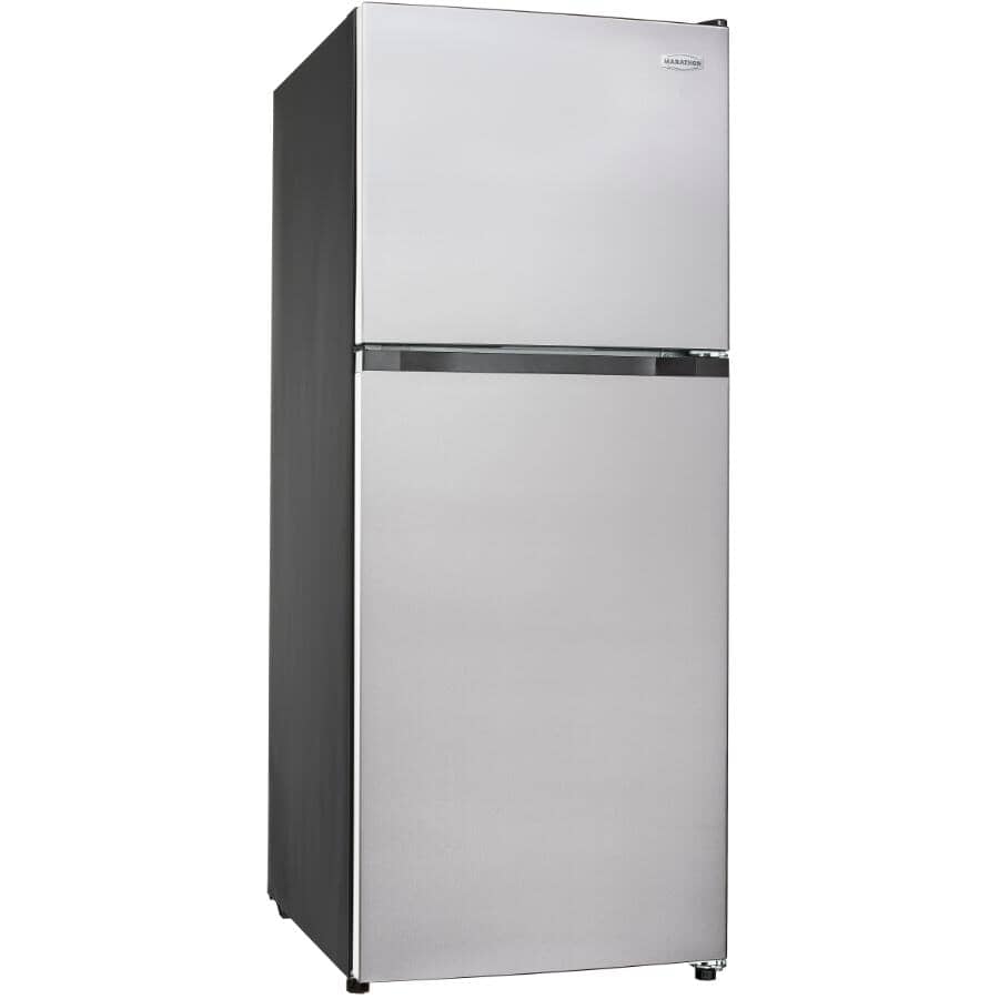 Marathon Refrigerator 12 cu. ft. Top Freezer, Frost Free - Stainless S ...